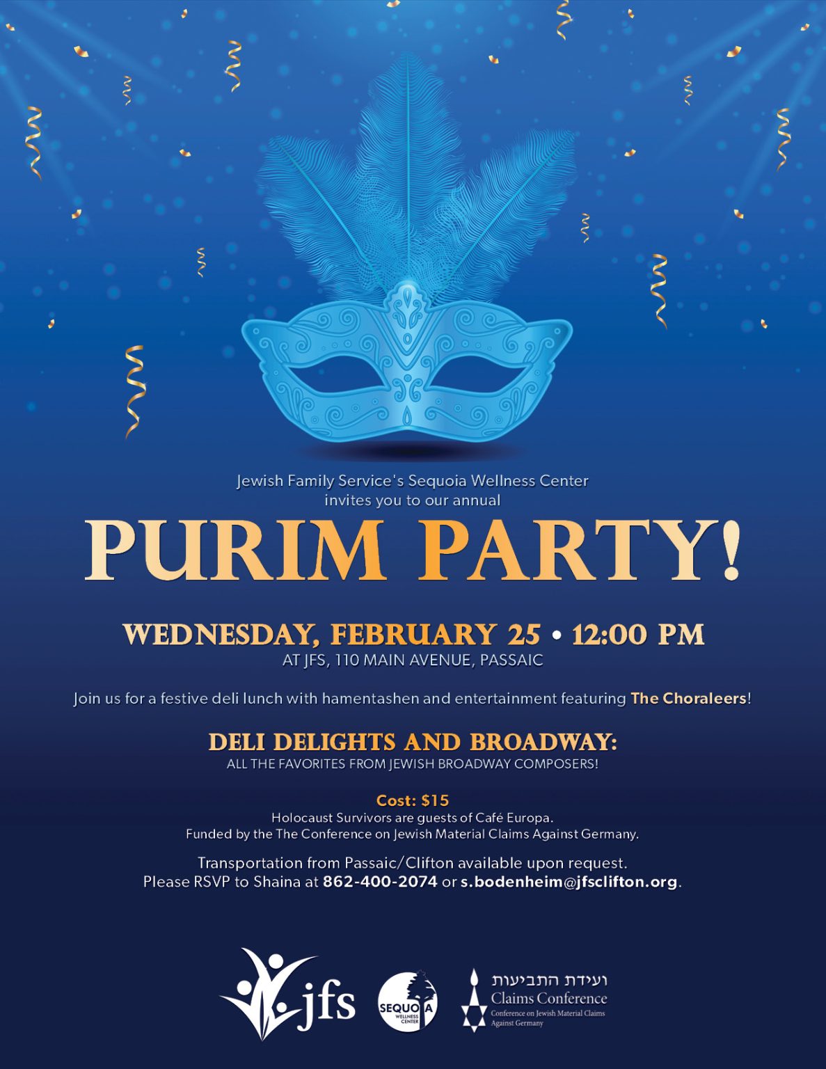 Purim Party - Jewish Family Service